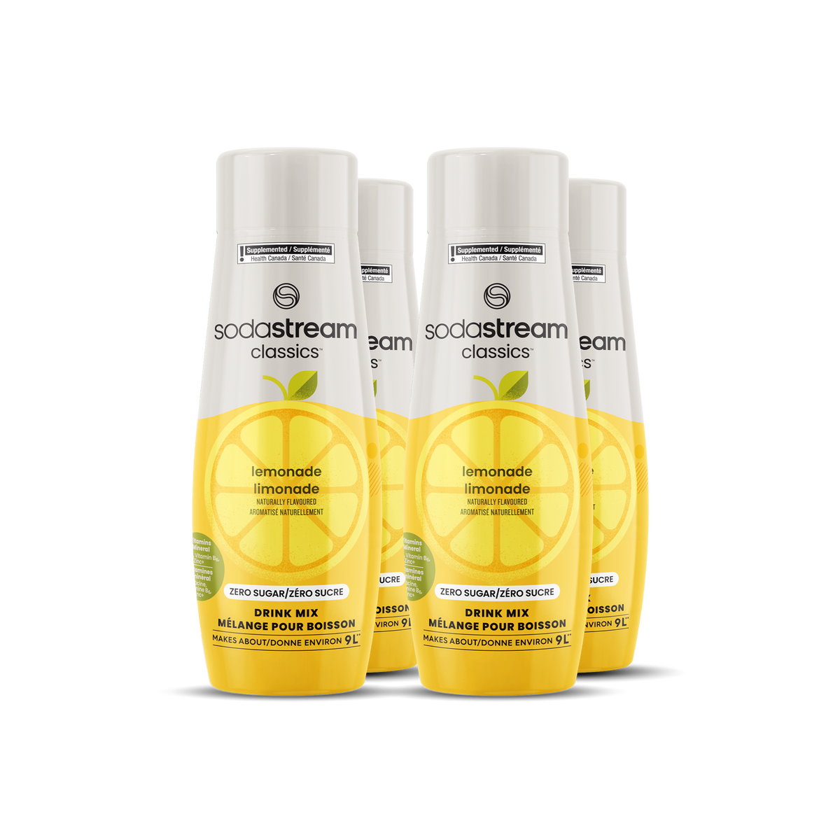 Lemonade Zero Sugar 4-Pack – SodaStream Canada