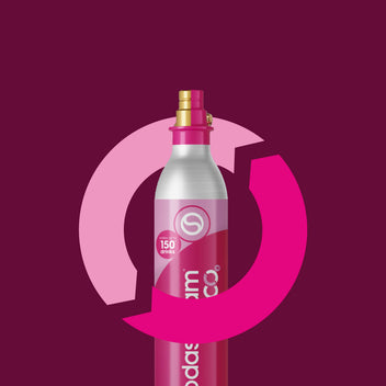SodaStream Refill C02 gas Cylinders (incl. Pink Quick Connect ...